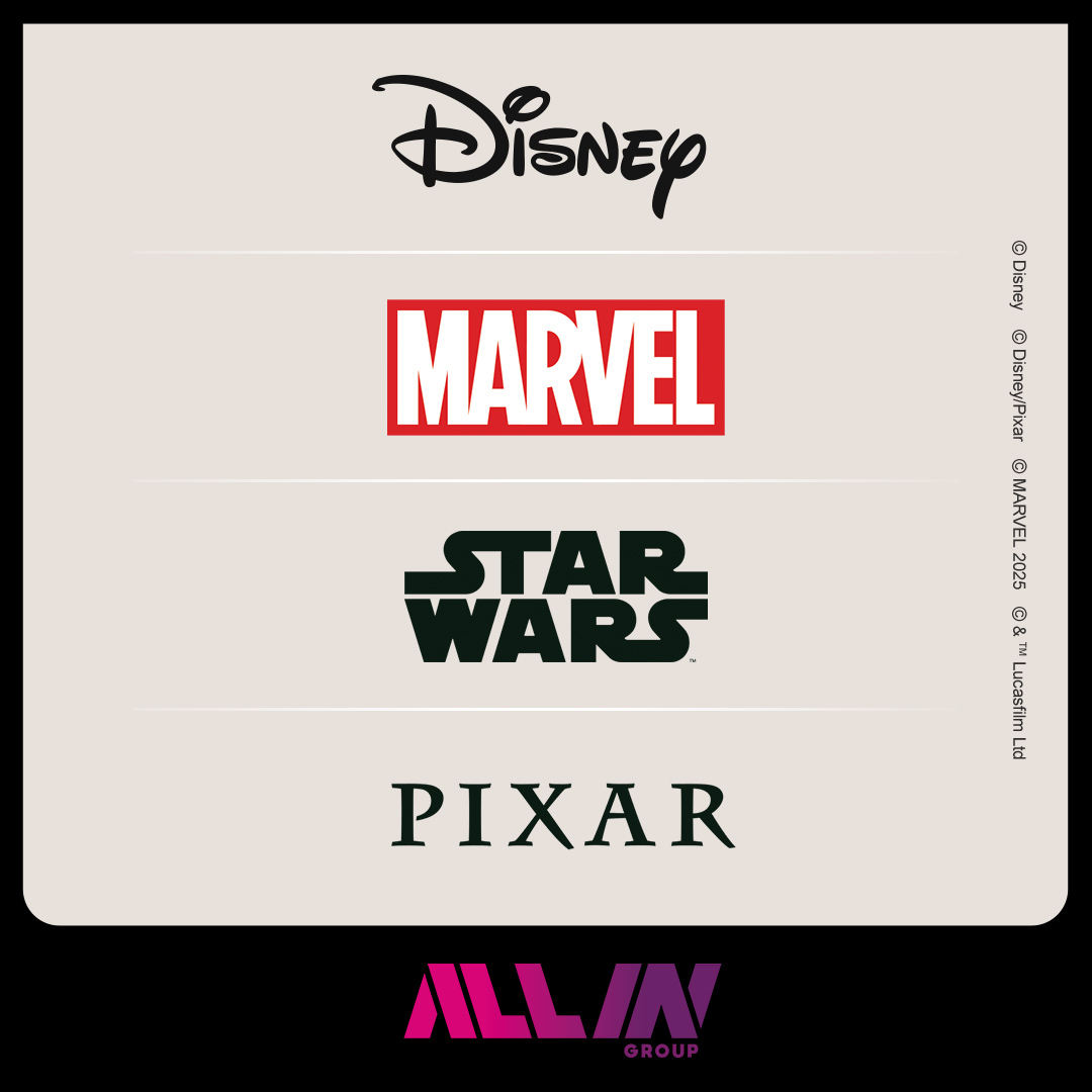ALL IN GROUP sichert sich Lizenzen für Disney, Pixar, Star Wars und ...